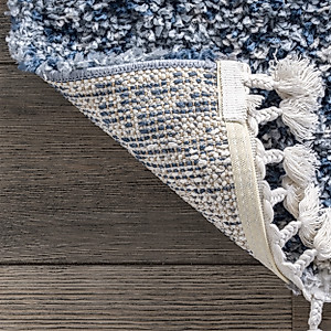 nuLOOM Transitional Regina Shag Area Rug, 5x8, Blue