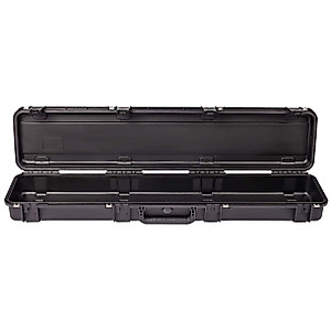 SKB Cases 3I-4909-SR iSeries Large Hard Plastic Durable Single Hunting Waterproof and Dust Tight Rifle Case with Trigger Release (2 Pack), Black