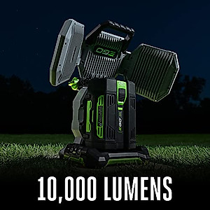 EGO Power+ LT1000 Portable Area Light, 5 Brightness Settings, Up to 10,000 Lumens, Battery and Charger not Included. , Gray