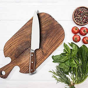 Customizable Stainless Steel Chef's Kitchen Knife with Laser Engraved Monogram - Professional Quality, Personalized Touch