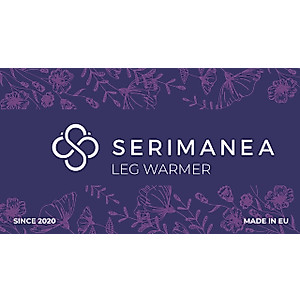 SERIMANEA Wool Knit Long Leg Warmers for Women and Girls, Warm and Comfortable, Black, Winter Ankle Cuffs, Medium Size, Max Circumference 14.5" and Calf Length 23.6"