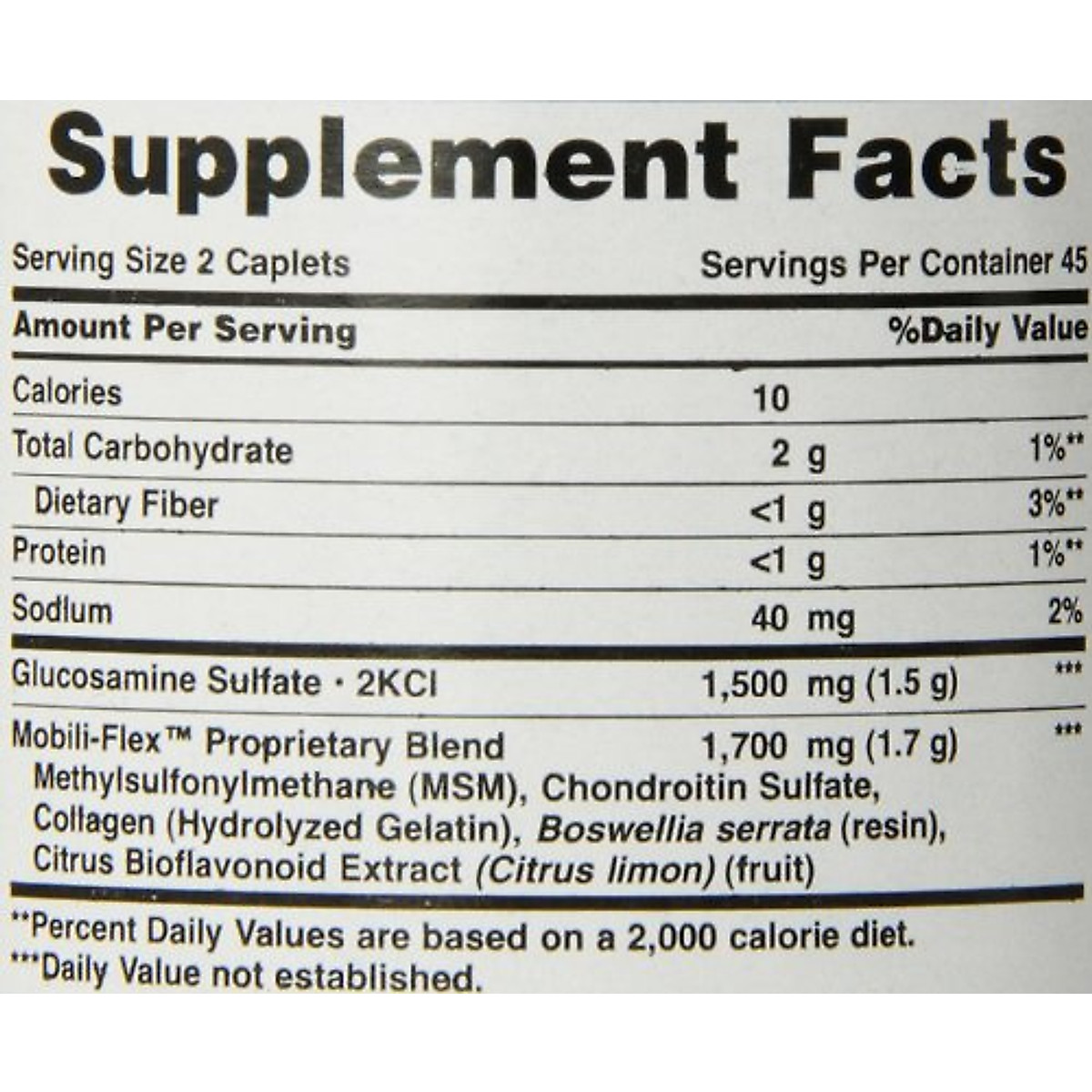 Puritan's Pride Triple Strength Glucosamine, Chondroitin & MSM Joint Soother, 90 Coated Caplets