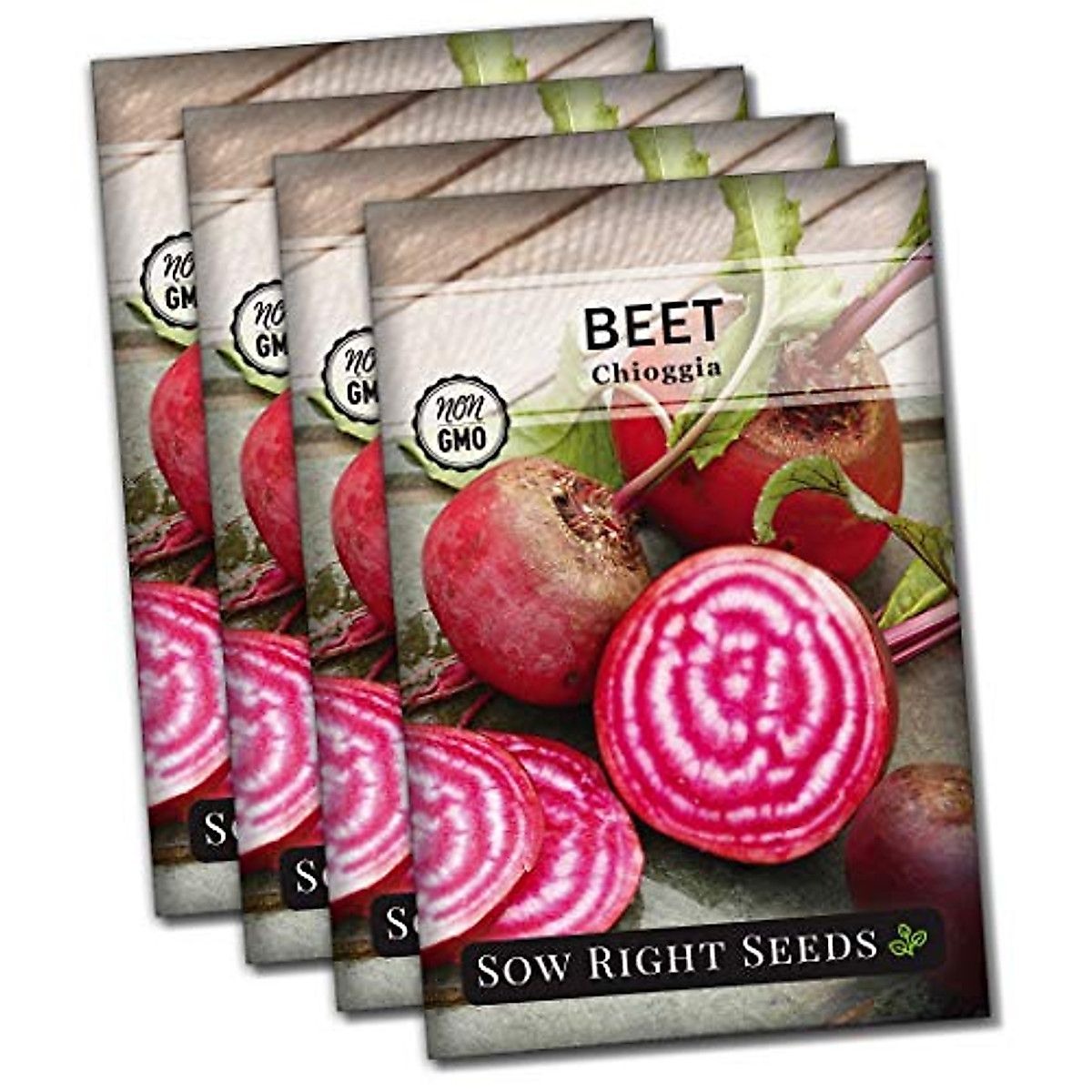 Sow Right Seeds - Chioggia Beet Seed for Planting - Non-GMO Heirloom Packet with Instructions to Plant a Home Vegetable Garden - Great Gardening Gift (4)