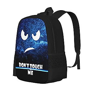 Don'T Touch Me Bag Backpack Student Backpack Cartoon Backpack Large Capacity 17-Inch Backpack