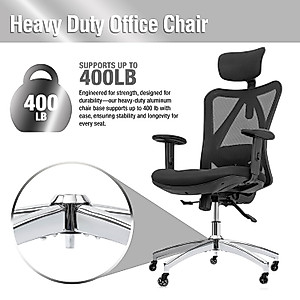 Duramont Office Chair Base Replacement - Heavy Duty Base To Replace Any Chair Bottom - Strong Aluminum Metal Legs Help Your Desk Chair Last a Lifetime - Universal Standard Size 28" Inch
