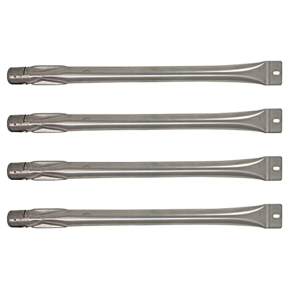 UpStart Components 4-Pack BBQ Gas Grill Tube Burner Replacement Parts for Kenmore 148.34176410 - Compatible Barbeque Stainless Steel Pipe Burners
