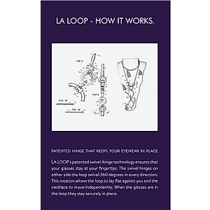 LaLoop Eyeglass Necklace Sport Loop in Navy