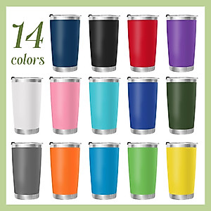 Petalsun Personalized Tumbler with Names, Custom Travel Coffee Tumbler - 16 Designs, 10 Colors, 20oz tumbler with lid and straw, Personalized Birthday Gifts for Mom Women Men Anniversary