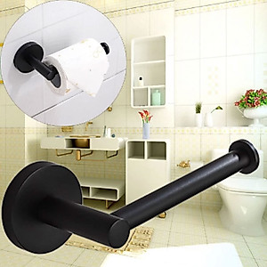 ACHVAC Rolling Shelf Stainless Steel Wall Mounted Bathroom Towel Rail Single Bar Rack Holder Shelf