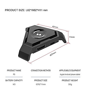 ASHATA Gamepad Keyboard Mouse Converter, Keyboard Mouse Adapter for Game Console with PC Gaming Experience, Improving Better Control,for Android for iOS