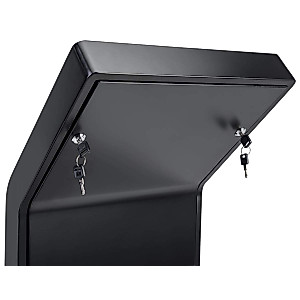 Displays2go Floorstanding Digital Tablet Enclosure, Locking – (IPGRAND12BK)