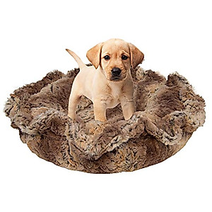 Bessie and Barnie Ultra Plush Simba Deluxe Luxury Dog/Pet Lily Pod Bed Machine Washable