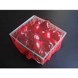 100 pcs mesh Netting for Berry Baskets Farmers Market Produce Supplies Stretchable net fits Quart Pint Half Pint Box (One Size)