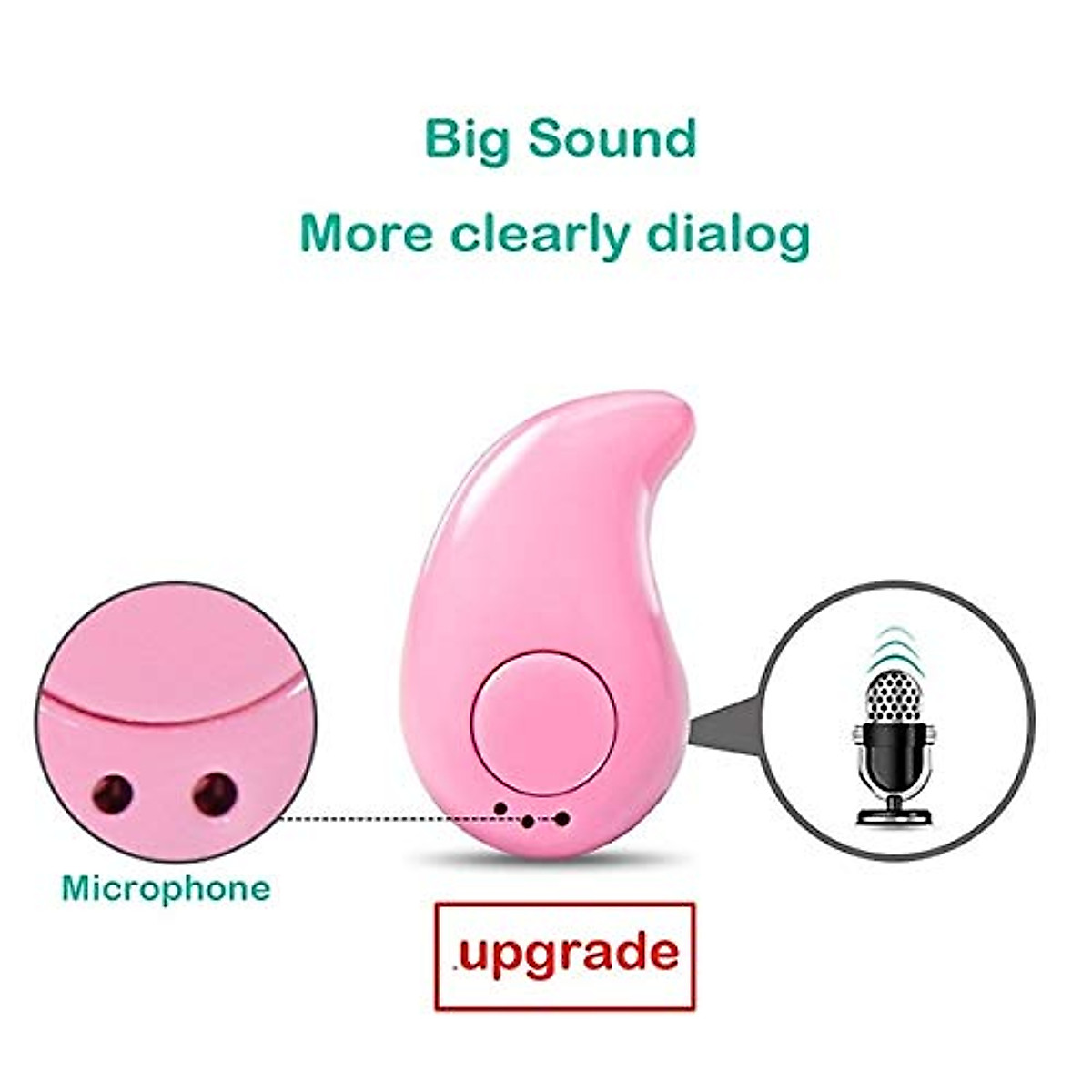 LUYANhapy9 Bluetooth Earphone S530 Mini Wireless Bluetooth V4.1 Sport Earphone Headset Headphone for Phone PC White