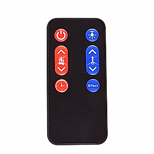 SEI Furniture 33” Widescreen Electric Firebox w/Remote Control, Black