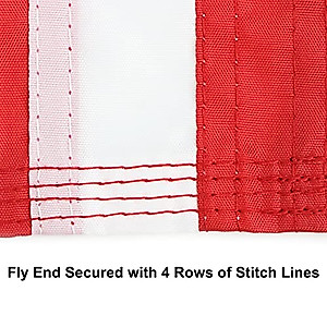 GIFTEXPRESS Heavy Duty American Boat US Flag 12X18 - Embroidered Star Weatherproof US Flag -Strong Sewn with Fish Line