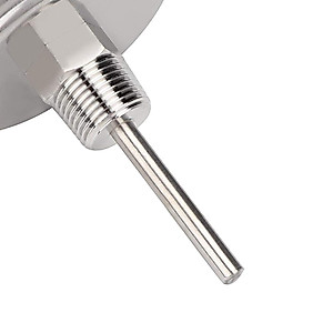 Jeffergarden Thermometer 1/2" NPT Stainless Steel Pot Thermometer Metal Dial Thermometer Kitchen Tool Accessory for Beer