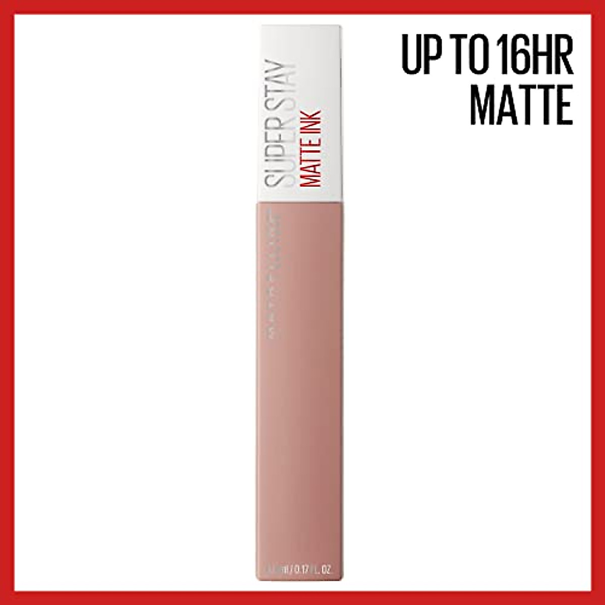 Maybelline Super Stay Matte Ink Liquid Lipstick Makeup, Long Lasting High Impact Color, Up to 16H Wear, Loyalist, Light Pink Beige, 1 Count