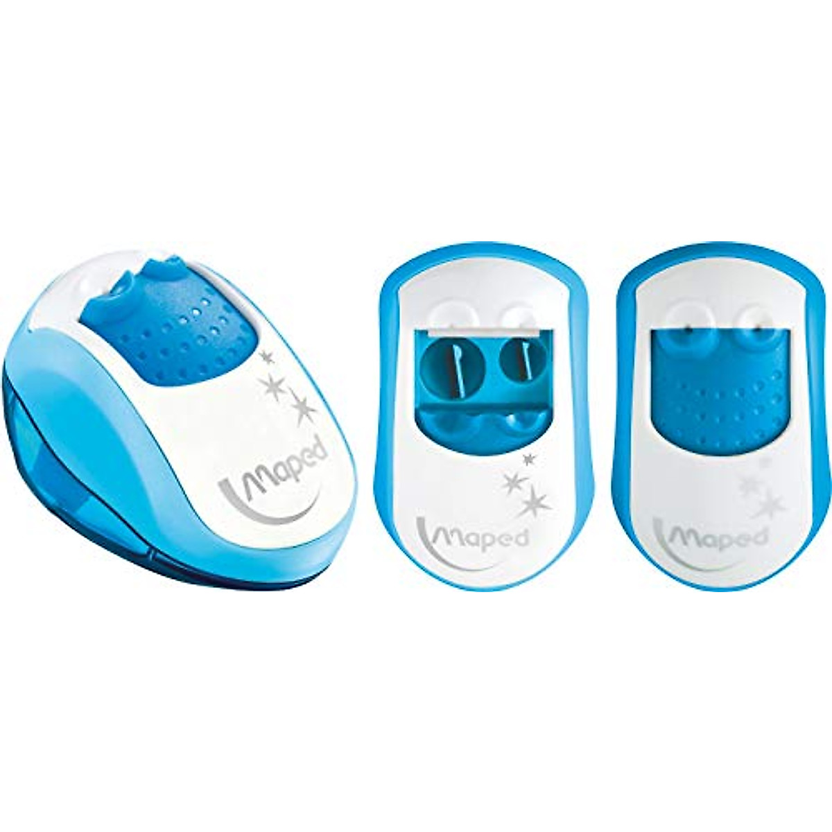 Maped Clean 2 Hole Pencil Sharpener, Assorted Colors (030249)