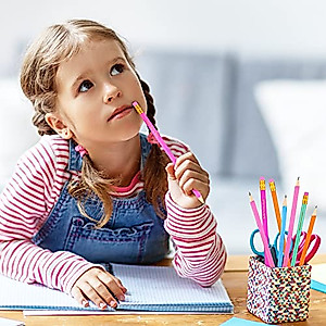 60 Pieces Inspirational Pencils Personalized Pencils Custom Wood Pencils Colorful Motivational Pencils with Inspirational Sayings for Students Teachers Adults School Office, 5 Colors