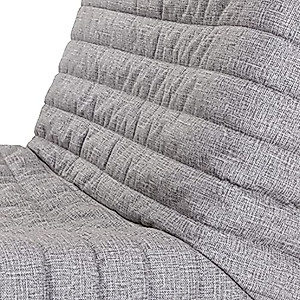 Main + Mesa LoBoh One Seater Modular Sofa/Accent Chair; Premium Foam-Filled, 70's Bean Bag Chair Alternative