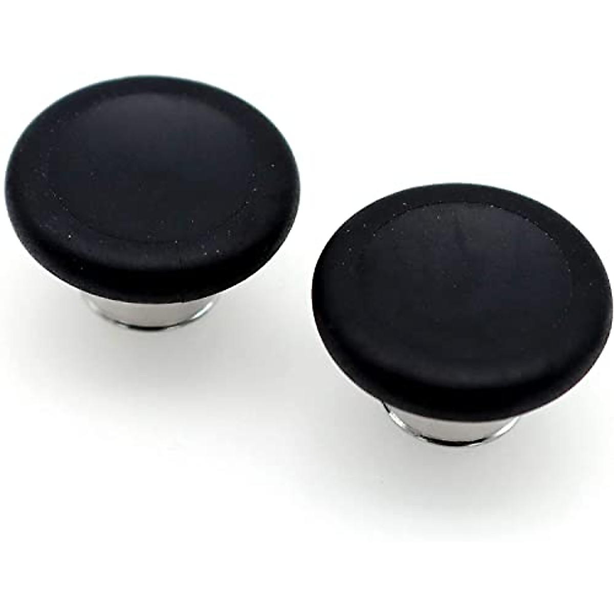 PEGLY 2 Pack Replacement Taller Concave Magnetic Analog Thumbstick Set Compatible with Xbox One Elite 2 Controller Classic Thumbsticks Black