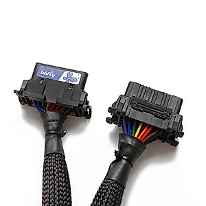 bbfly-B6 OBD2 Splitter 16 Pin OBD II Splitter Extension 1x Male and 2X Female Extension Cable Adapter (1FT/30CM) (1Pack)