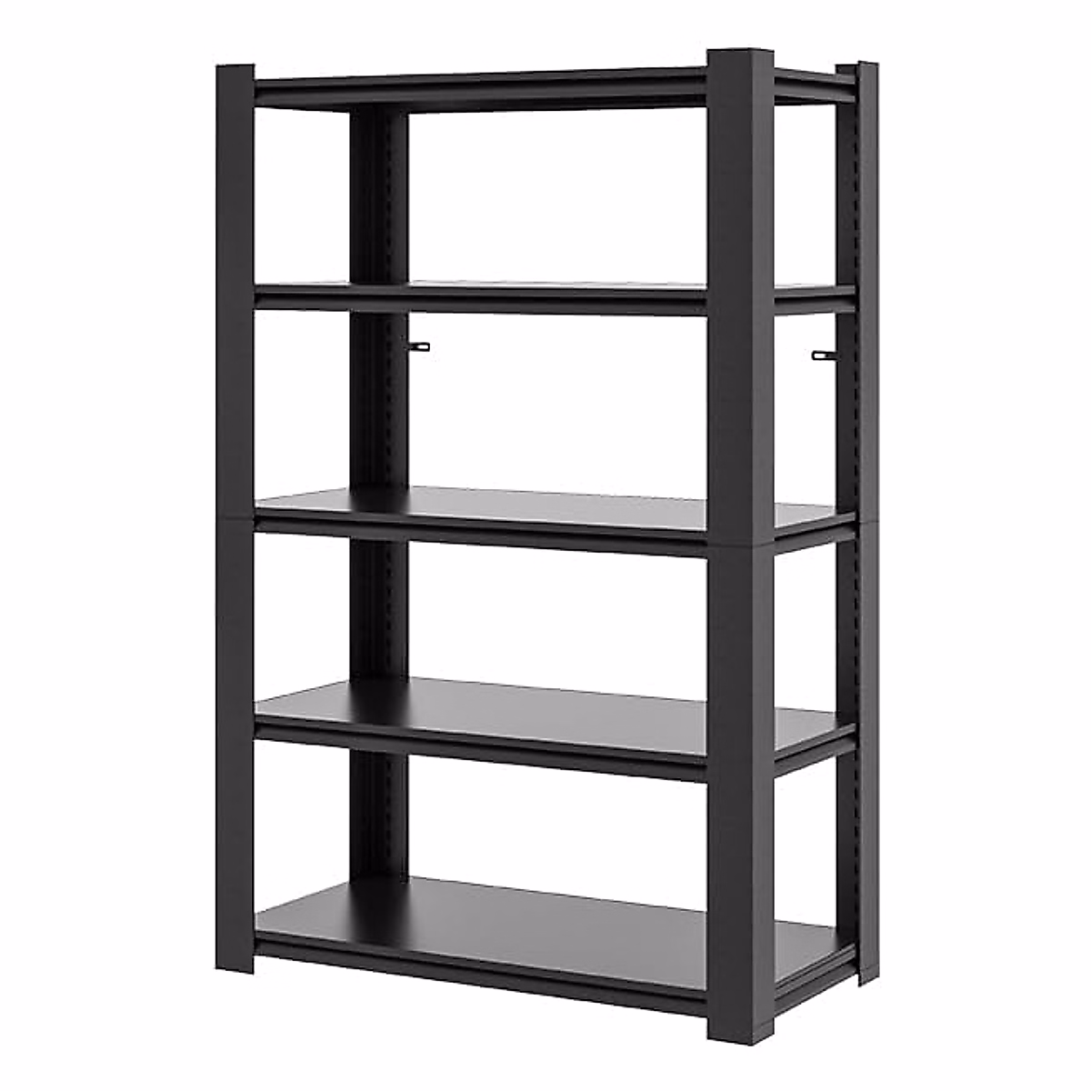 DARTIIA 72" H Garage Shelving 3000LBS Heavy Duty Storage Shelves Adjustable 5 Tier Metal Shelves for Storage Garage Industrial Shelving Utility Racks,23.9" D x 40" W x 72" H,Black