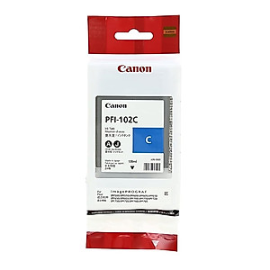 Canon 0896B001AA Lucia PFI-102 C Original Ink Tank, Cyan