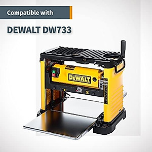 POWERTEC 12809 12-1/2 Inch Planer Blades for DeWalt DW733 Planer, Replacement Woodworking Planer Knives for DW7332, Set of 2