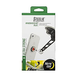 Nite Ize Original Steelie Windshield Mount Kit - Magnetic Cell Phone Holder for Car Accessories - Sturdy Car Windshield Mount for Cell Phones