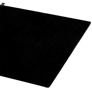 MOOCA 6 Pcs Set Jewelry Display Tray Pad Jewelry Display Tray Insert Accessory for Jewelries, 14 W x 7 1/2 D in, Black Velvet