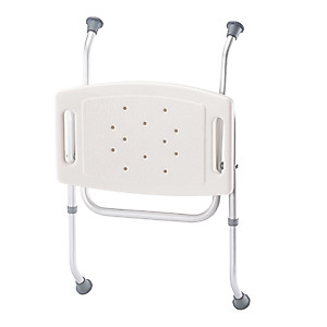 EasyComforts Extra-Large Folding Bath Bench, White