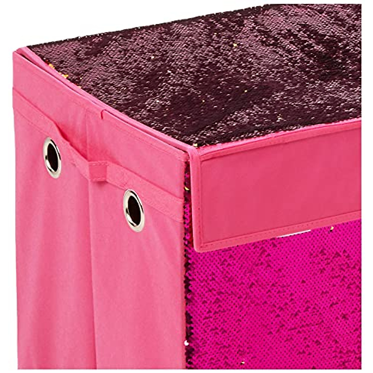 Urban Shop Sequin Storage Trunk, Pink