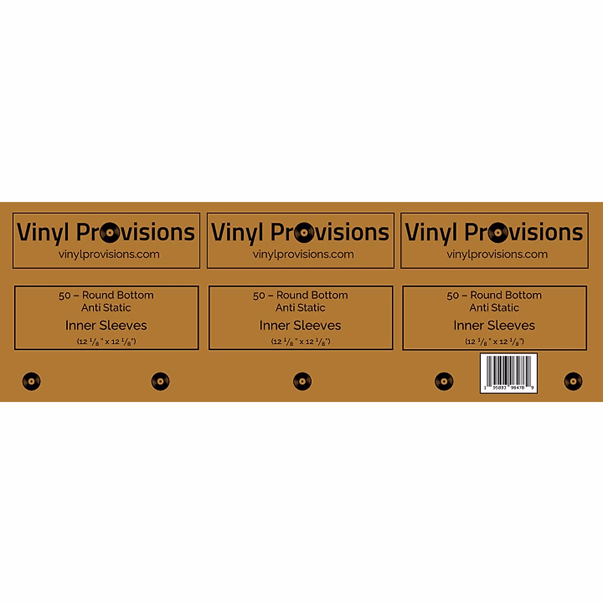 Vinyl Provisions 50 Round Bottom Inner Record Sleeves - VINYL PROVISIONS