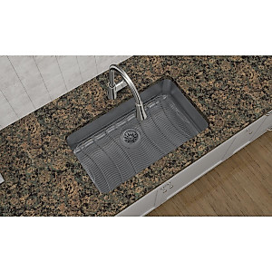 Elkay ELUH2816PD Lustertone Classic Single Bowl Undermount Stainless Steel Sink with Perfect Drain