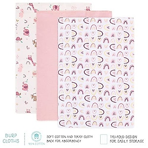 The Peanutshell Newborn Clothes & Accessories Set - 23 Piece Baby Girl Layette Gift Set - Fits Newborn to 3 Months - Rainbow & Safari, Pink