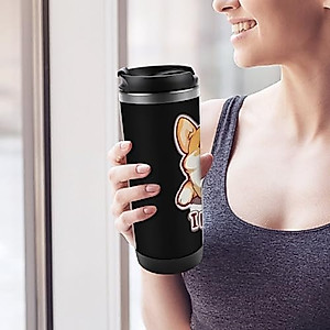 I Like Corgi Dog Travel Coffee Mug Reusable Insulated Drinking Cup with Lid for Home Outdoor Works 13 Oz
