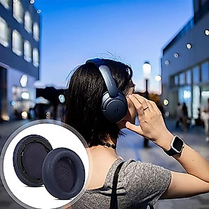 Q30 Protein Leather Earpads for Anker Soundcore Life Q30 by Anker Life Q35 Headphone Headsets Earmuff Repair Part Q35 Noise Cancelling Ear Covers Cushions (Dark Blue)
