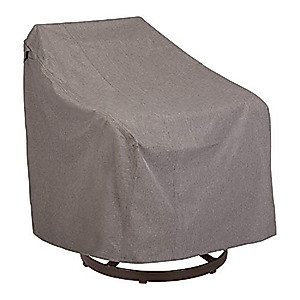 MODERN LEISURE 2997 Garrison Waterproof Swivel Lounge Chair Cover, (37.5 W x 39.25 D x 38.5 H inches), Heather Grey