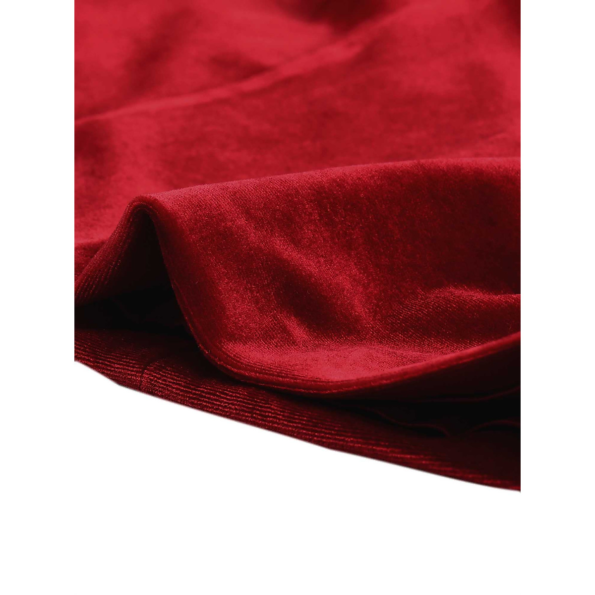 Allegra K Velvet Blazers for Women's Party Notched Lapel Single Breasted Long Sleeve Blazer Small Red