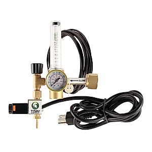 Titan Controls CO₂ Regulator - Compatible with Titan Controls CO₂ Controllers and Other CO₂ Controllers, For Gardens