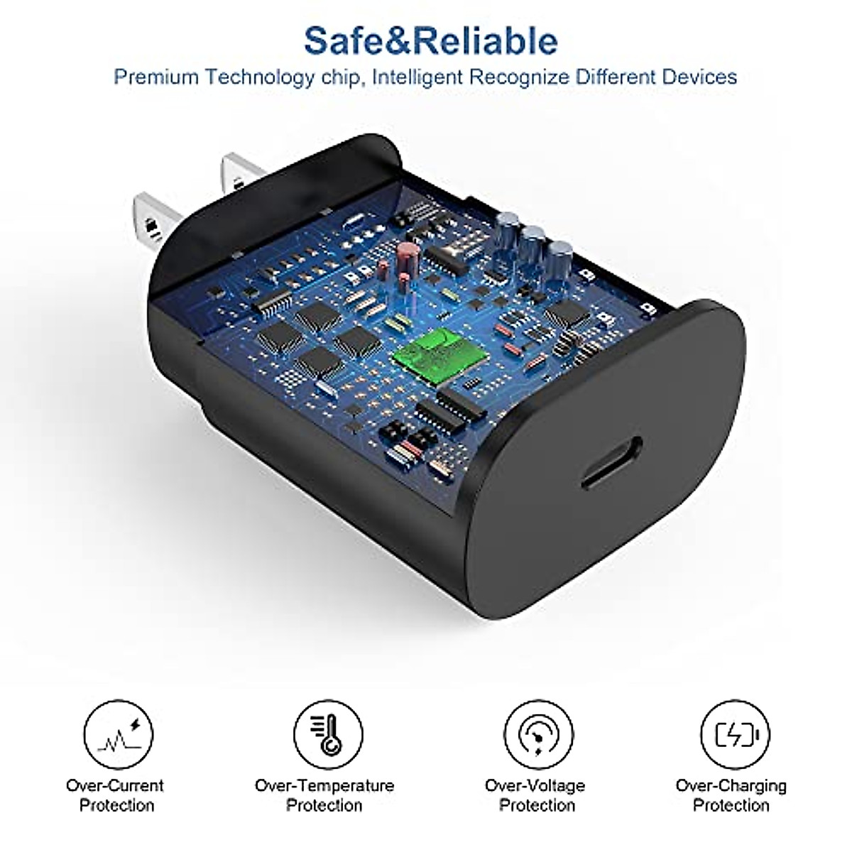 Fast Charger Type C, 2Pack 25W USB C Wall Charger Fast Charging Block with 10ft C to C Charging Cable for Samsung Galaxy S22, S22 Plus, S20 / S21 Ultra Plus, Note 20 / Note 10 Plus