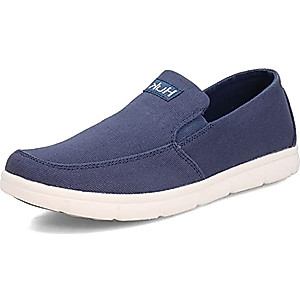 HUK Men's Brewster Slip On Wet Traction Fishing & Deck Shoes Boat, Classic-Sargasso Sea, Numeric_10