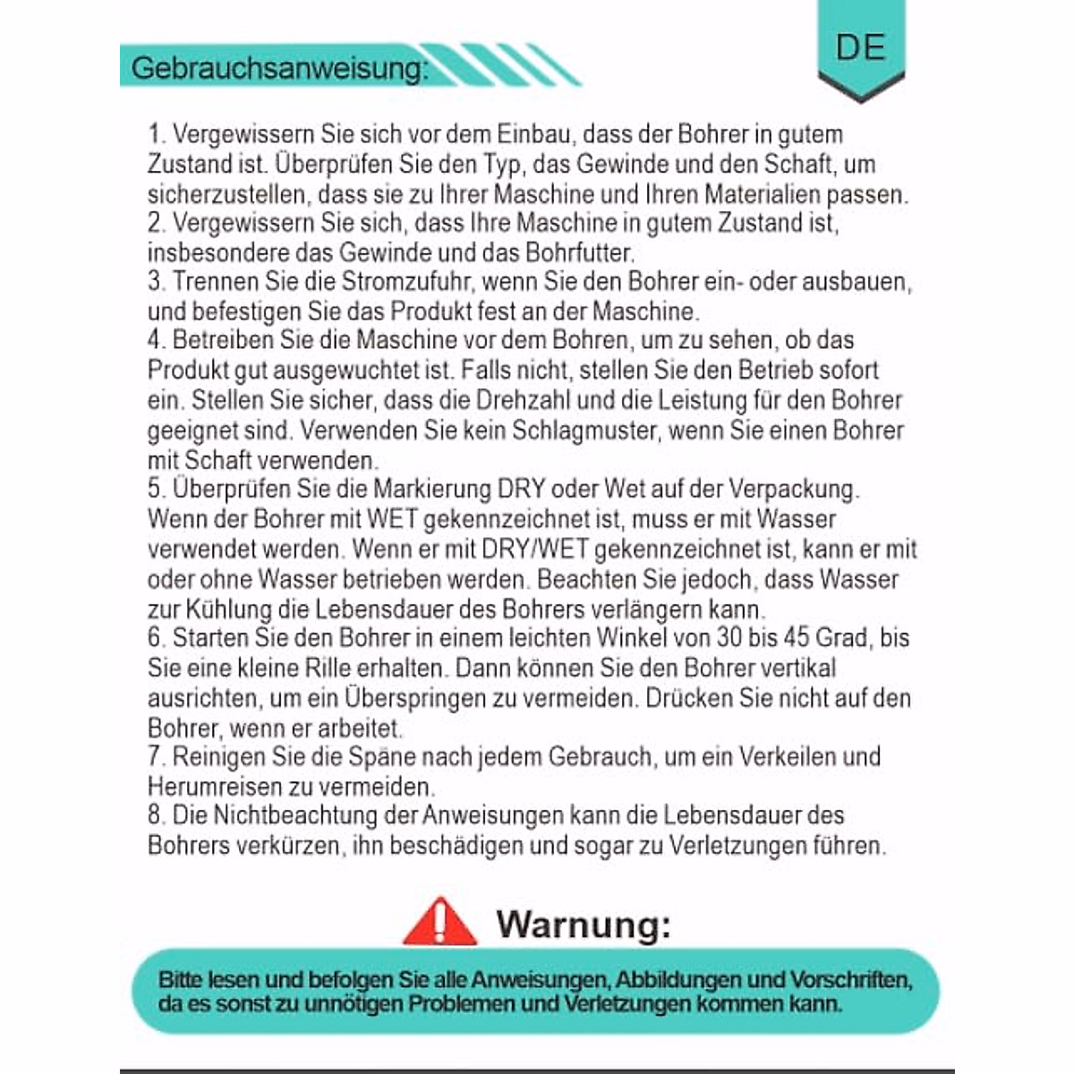 LEKOMESH Porcelain Tile Diamond Drill Bits, 4pcs 6mm Quick Change Shank Diamond Core Drill Bits with 1pc 6mm Carbide Masonry Drill Bit for Tile Ceramic Marble Granite Stone