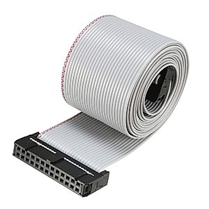 uxcell IDC Gray Wire Flat Ribbon Cable 26 Pins 128cm Length 2.54mm Pitch Type-B
