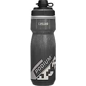 CamelBak Podium Dirt Series Chill Insulated Mountain Bike Water Bottle 21 oz, Black