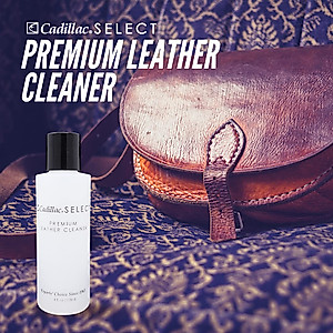 Cadillac Select Premium Leather Cleaner 4 oz - Great for Shoes, Handbags, Jackets, Gloves, Furniture & More