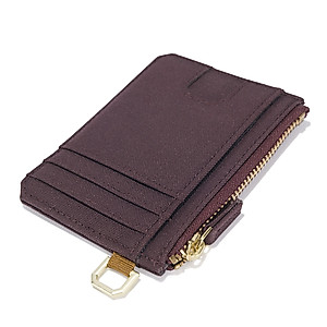Carhartt womens Wallet, Rugged Leather and Canvas for Women, Available in Multiple Styles & Colors Wallet, Nylon Duck Zippered (Deep Wine), One Size US