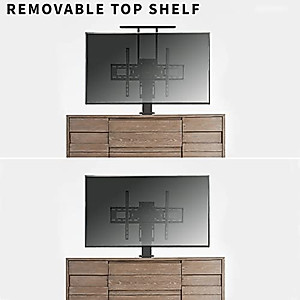 VIVO Motorized TV Stand for 37 to 65 inch Screens, Vertical Lift Television Stand with Remote Control, Compact TV Mount Bracket, MOUNT-E-UP65A